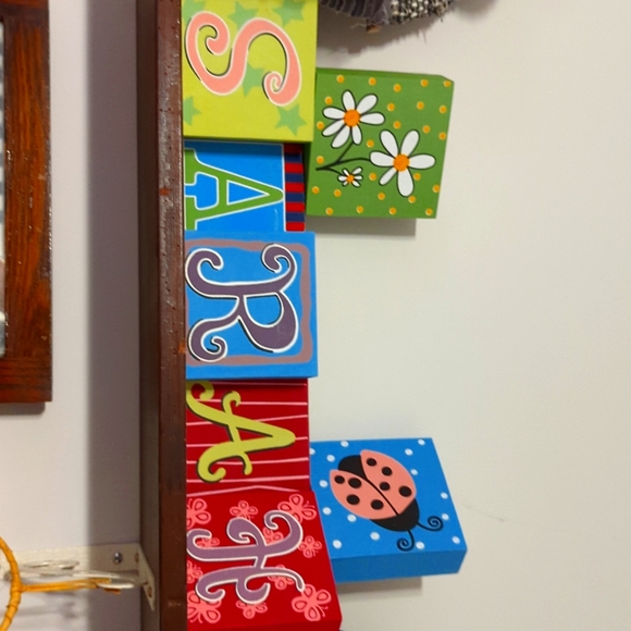 Accents | Initial Blocks That Spell Sarah | Poshmark